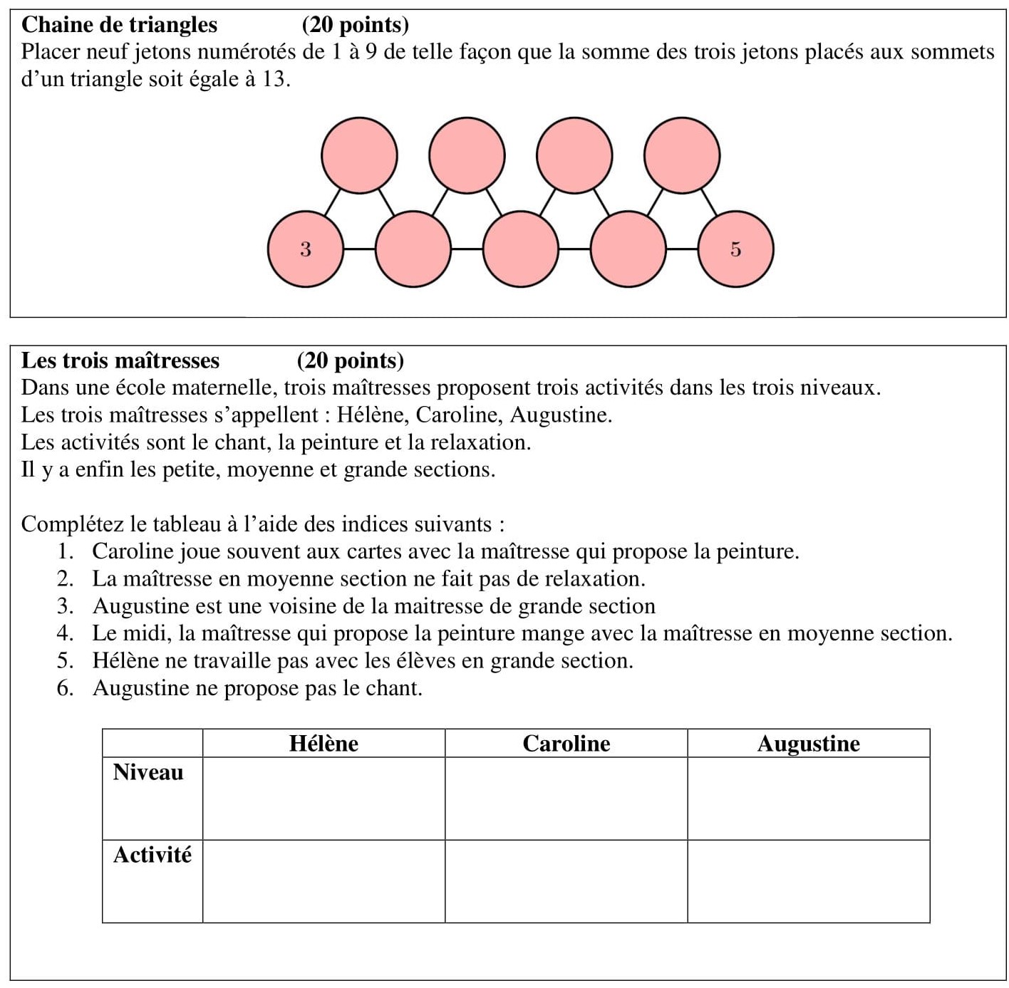 Rallye-Mathématique - Lycée Victor Hugo